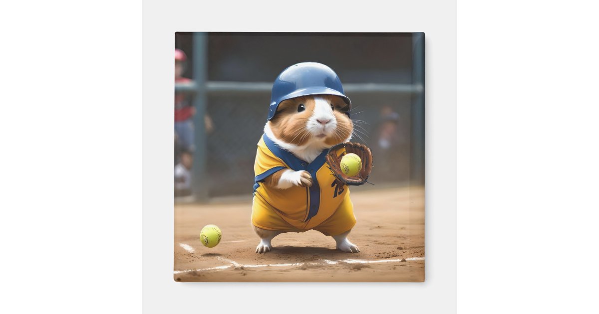 Softball Superstar: The Guinea Pig's Big Game, Magnet | Zazzle