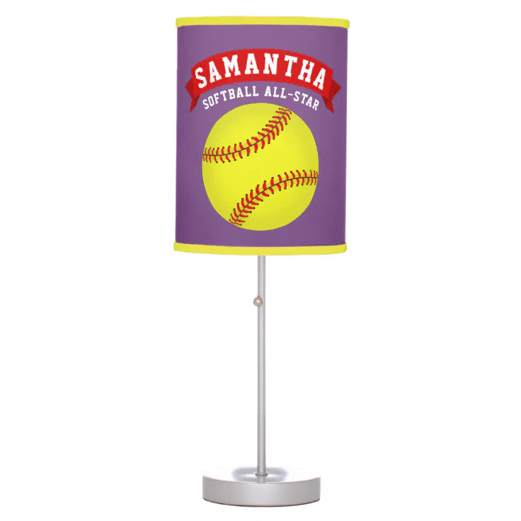 Softball Table Lamp | Zazzle