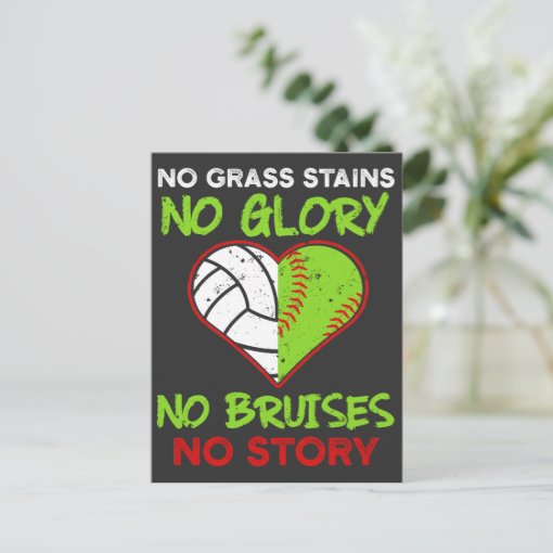 Softball Volleyball Player Bruises Athletes Postcard | Zazzle