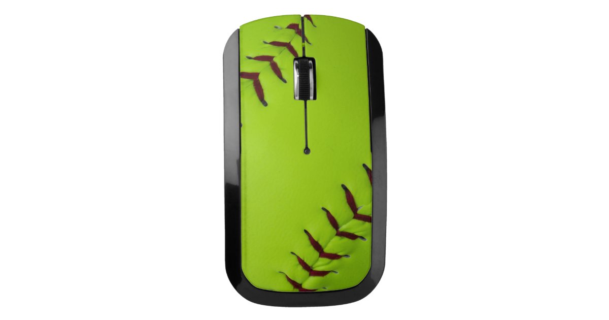 Softball wireless mouse | Zazzle