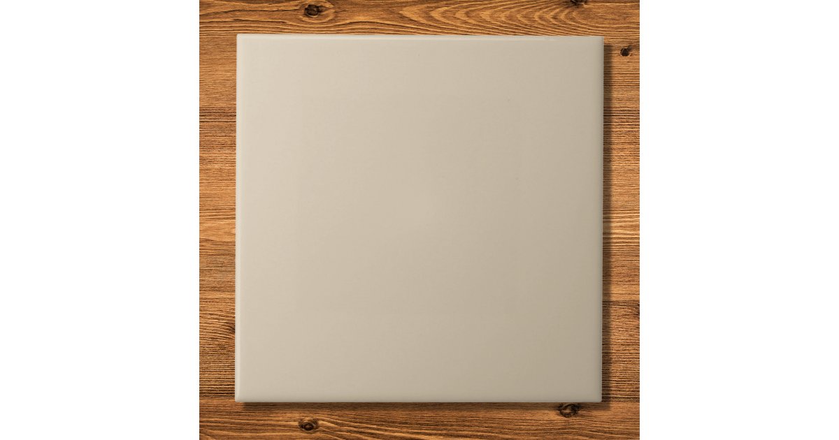 Softer Tan Solid Color Ceramic Tile | Zazzle