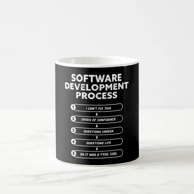 Software Development Process Funny Gift Coffee Mug | Zazzle