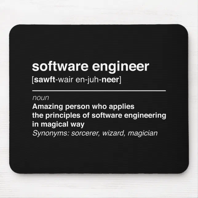 Software engineer mouse pad | Zazzle