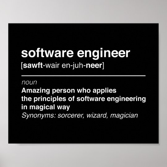 Software engineer poster | Zazzle.com