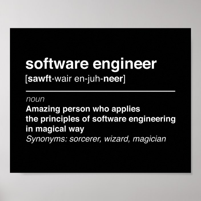 Software engineer poster | Zazzle.com
