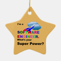 Software Engineer Superhero Ceramic Ornament | Zazzle