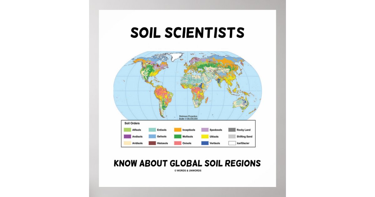 Soil Scientists Know About Global Soil Regions Poster | Zazzle