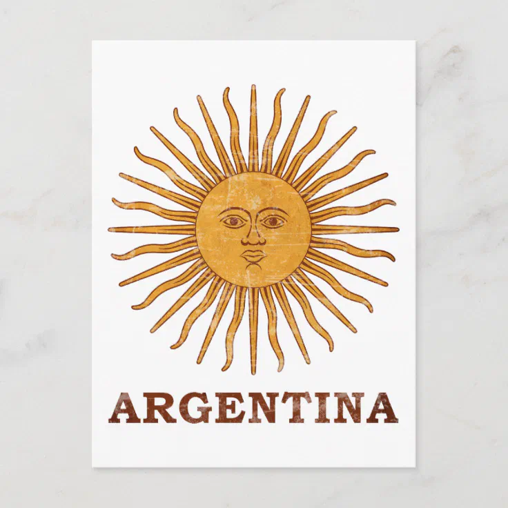 Sol de Mayo Argentina Postcard | Zazzle