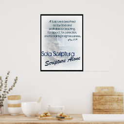 Sola Scriptura/ scripture alone Poster | Zazzle