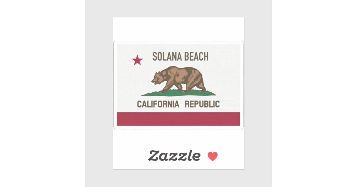 Solana Beach CA Sticker | Zazzle
