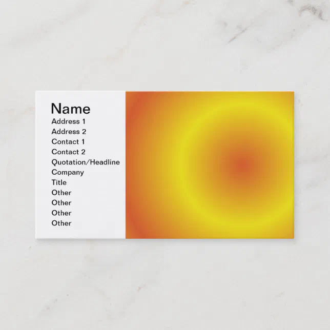 Solar Business Card | Zazzle