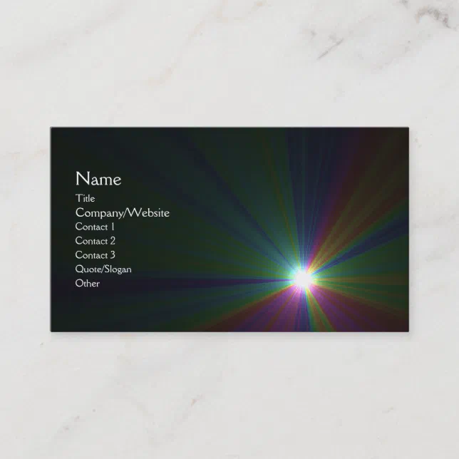 Solar Business Card | Zazzle