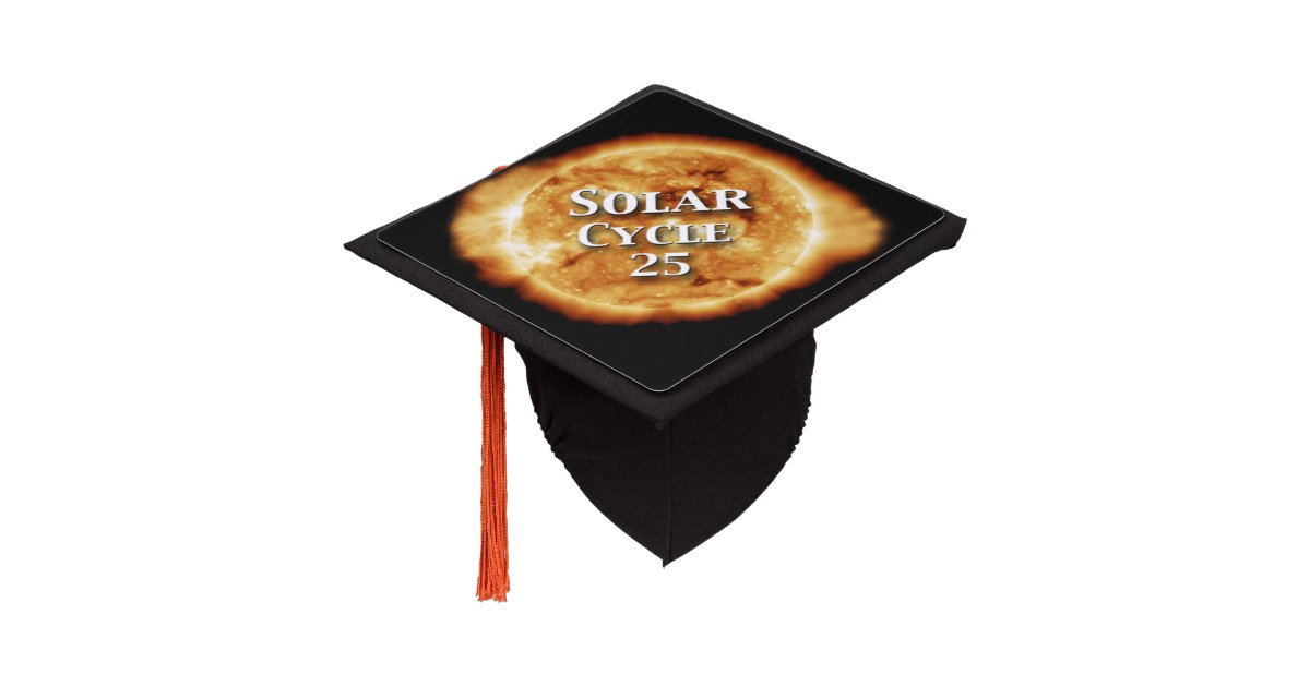 Solar Cycle 25 Active Sun Graduation Cap Topper | Zazzle