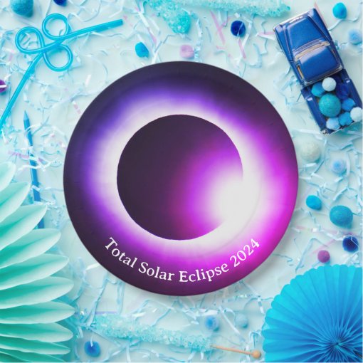 Solar eclipse 2024, April 8th Paper Plates | Zazzle