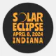 Solar Eclipse 2024 Indiana Classic Round Sticker | Zazzle