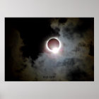 Total Solar Eclipse Fractal Art Poster | Zazzle.com