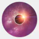 Solar Eclipse Classic Round Sticker | Zazzle