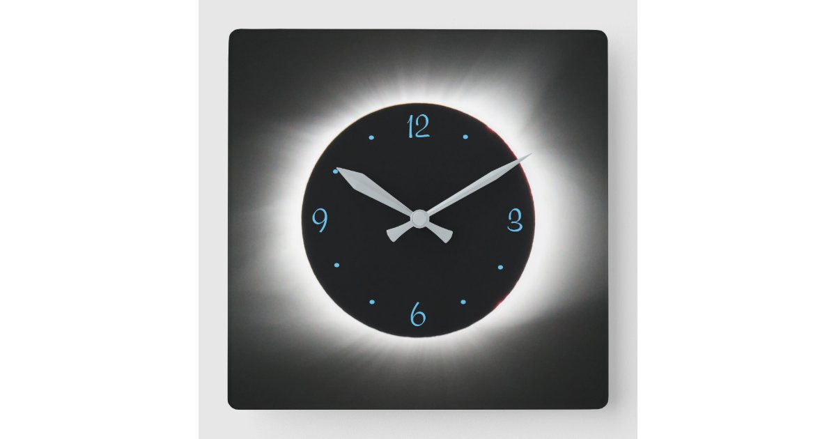 solar eclipse clock | Zazzle