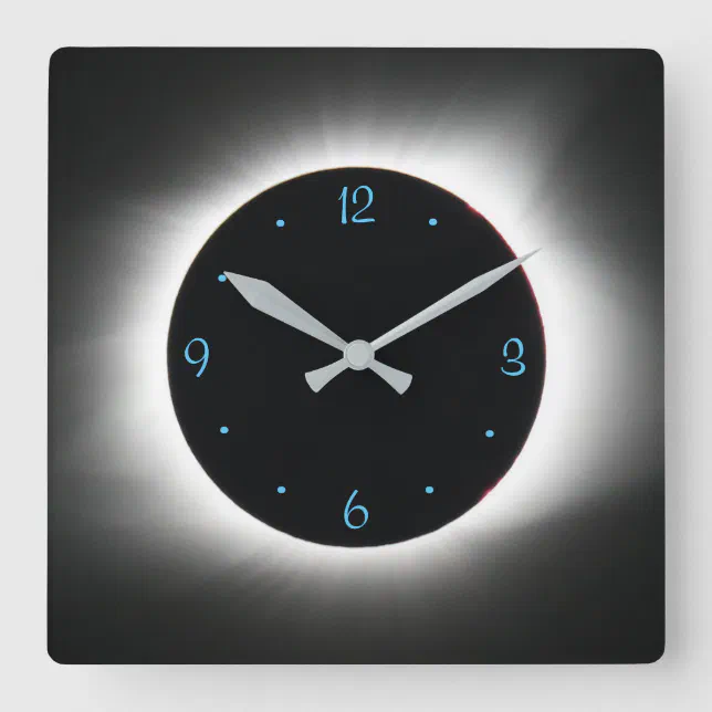 solar eclipse clock | Zazzle