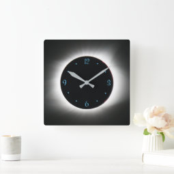 solar eclipse clock | Zazzle