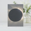Solar Eclipse Closeup Thank You Card | Zazzle