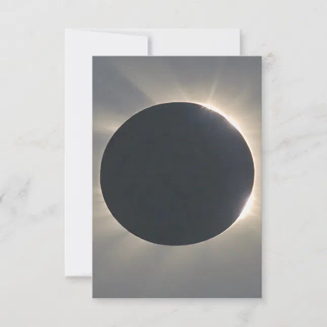 Solar Eclipse Closeup Thank You Card | Zazzle