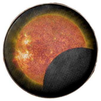Solar Eclipse in Progress Chocolate Covered Oreo | Zazzle