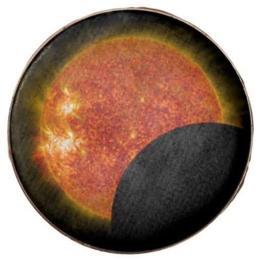Solar Eclipse in Progress Chocolate Covered Oreo | Zazzle
