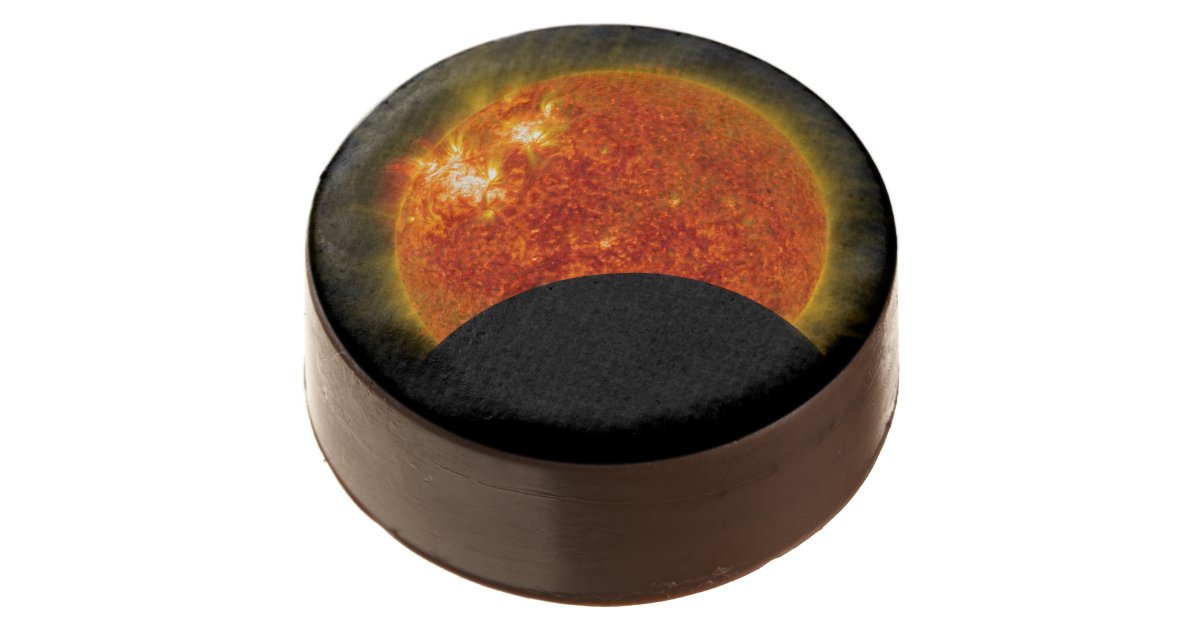 Solar Eclipse in Progress Chocolate Covered Oreo | Zazzle