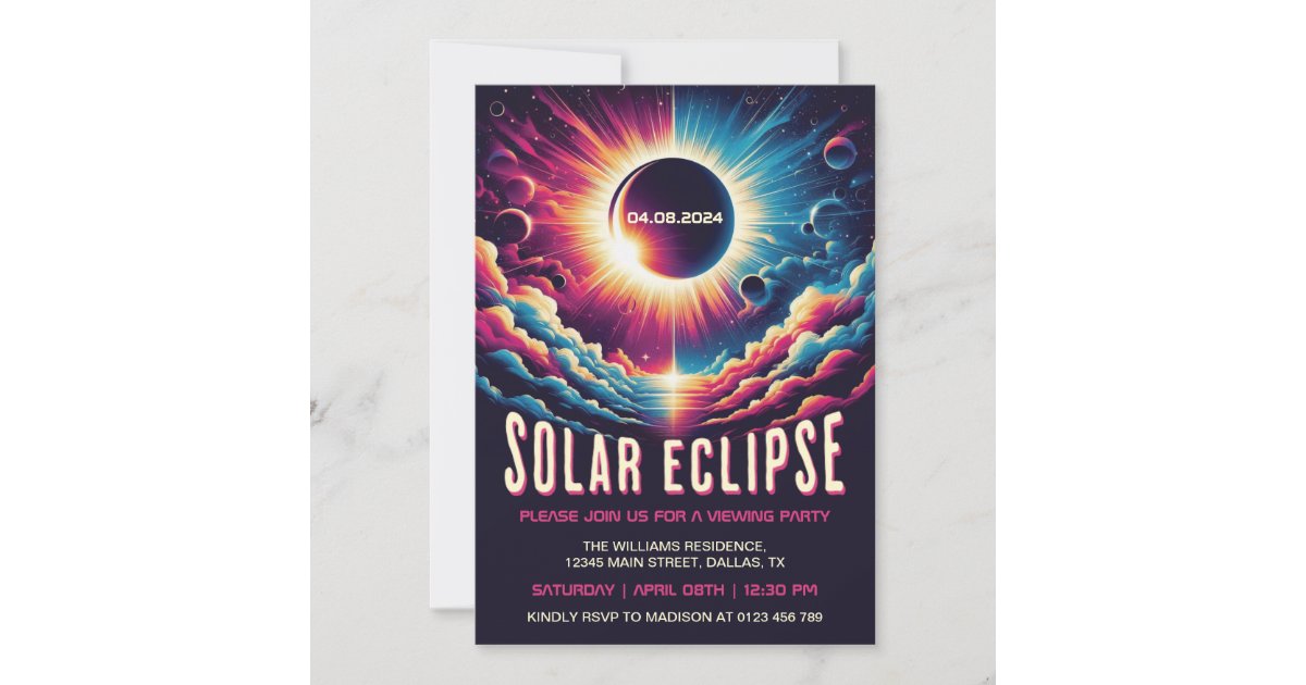 Solar Eclipse viewing party Invitation | Zazzle