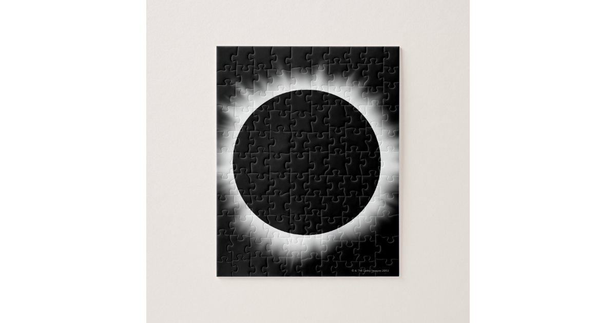 Solar Eclipse with Corona Jigsaw Puzzle | Zazzle