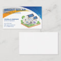 Solar Energy Cell Home System Business Card | Zazzle