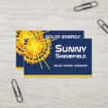 Solar Energy Engineer customizable Business Card | Zazzle