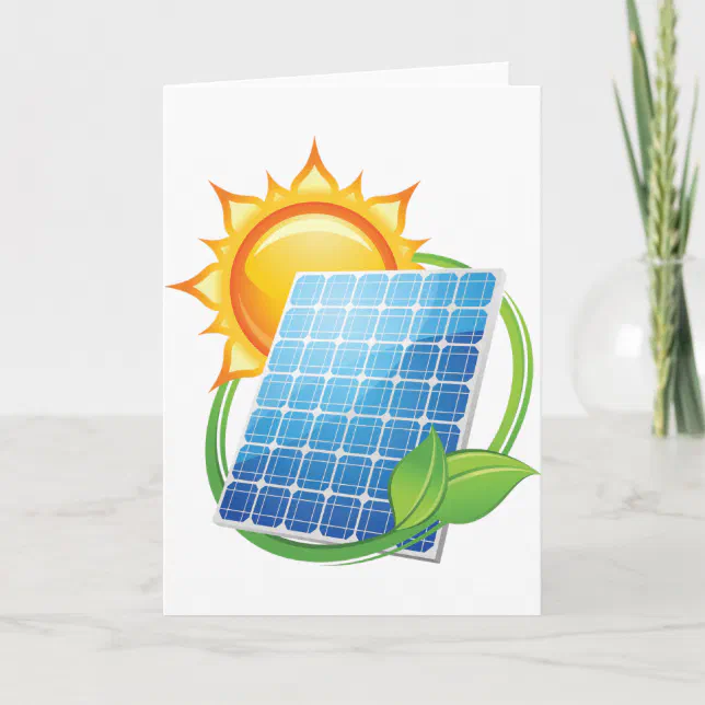 Solar Energy Greeting Cards | Zazzle