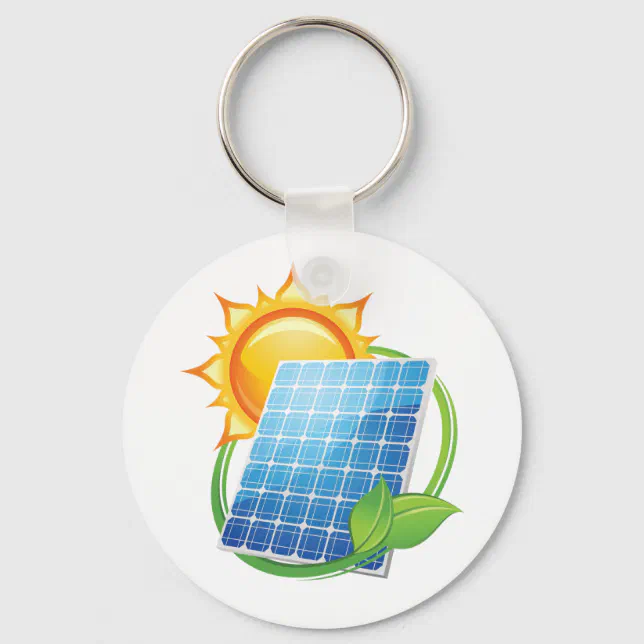 Solar Energy Keychain | Zazzle