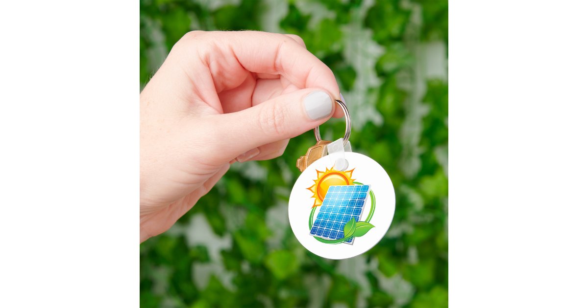 Solar Energy Keychain | Zazzle