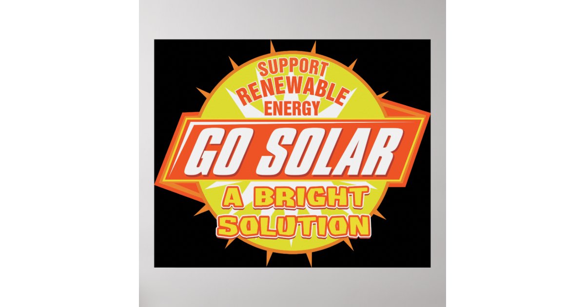 Solar Energy Solution Poster | Zazzle