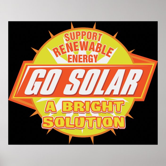 Solar Energy Solution Poster | Zazzle