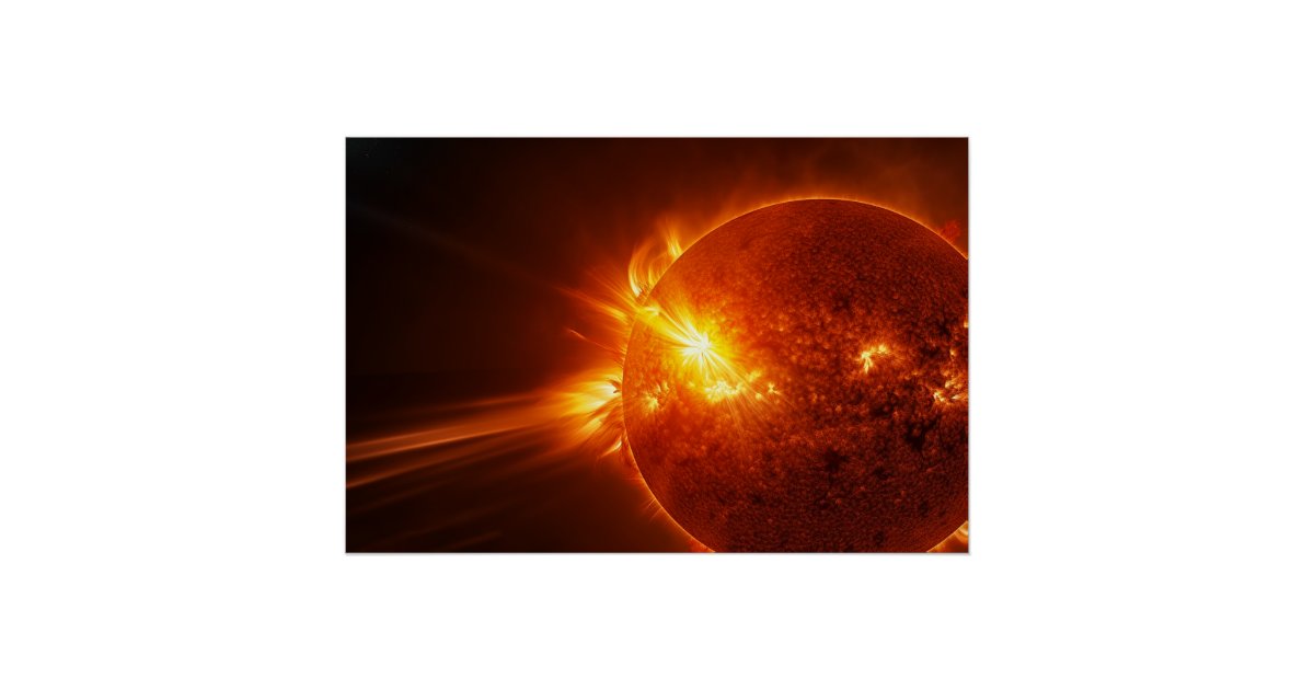Solar Flares Poster | Zazzle