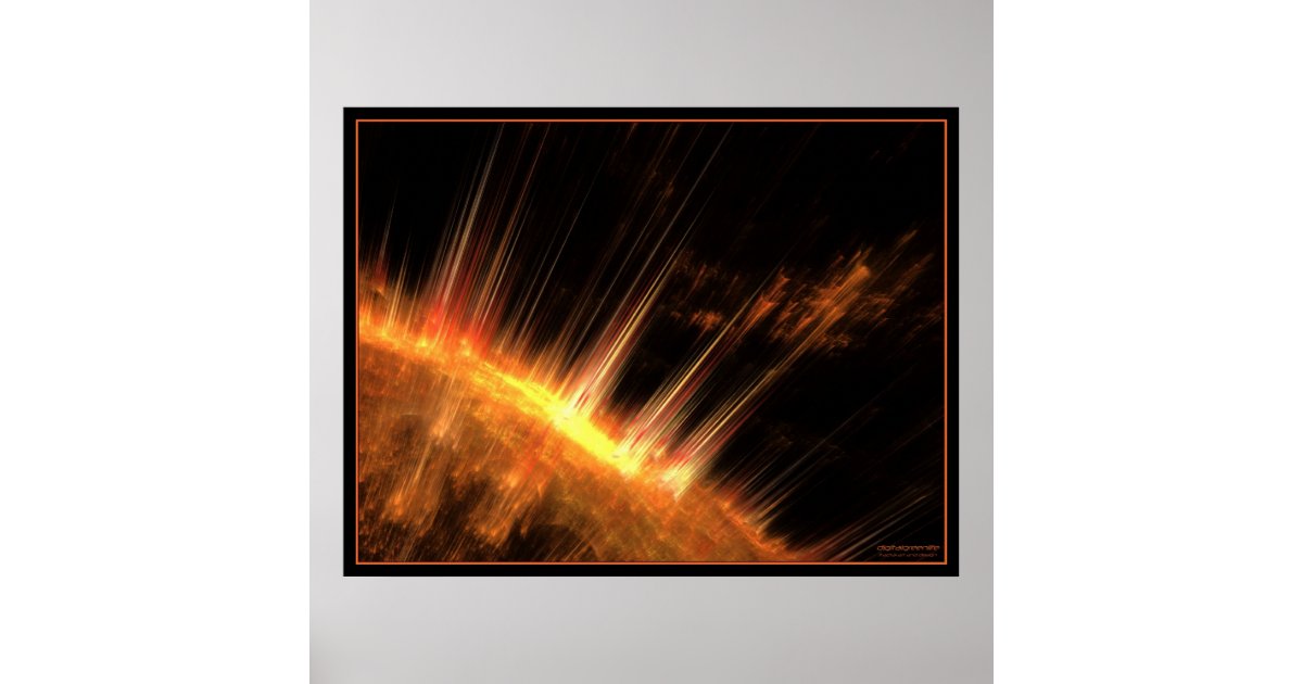 solar flares poster | Zazzle