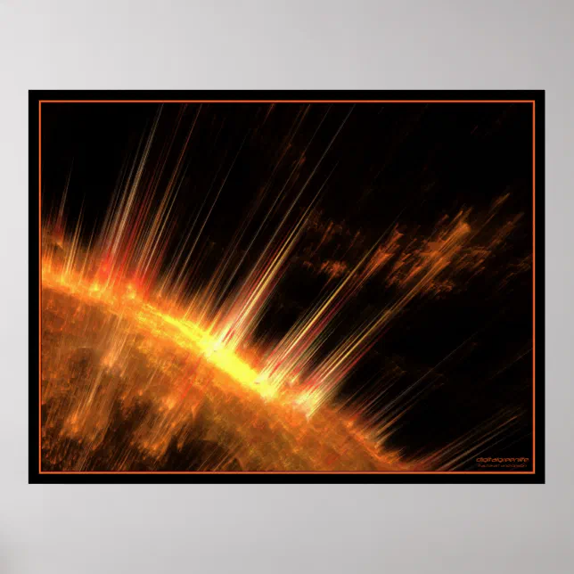 solar flares poster | Zazzle