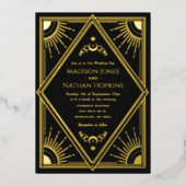 Solar Gothic Elegant Tarot Card Wedding Invitation | Zazzle