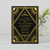 Solar Gothic Elegant Tarot Card Wedding Invitation | Zazzle