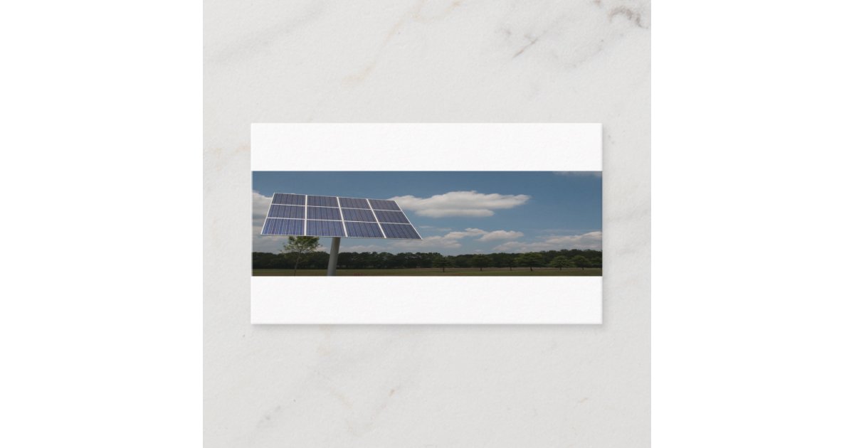 Solar panel company business card | Zazzle