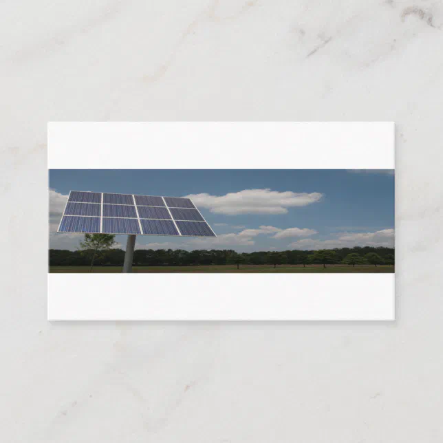 Solar panel company business card | Zazzle