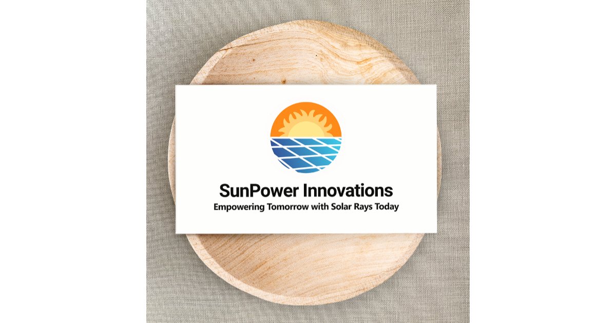 Solar Panel Energy Installer Business Card | Zazzle