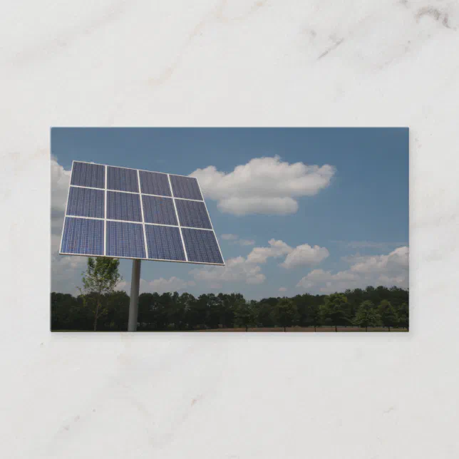 Solar Panel Install Company Business Card | Zazzle