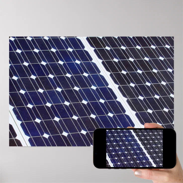Solar panel poster | Zazzle