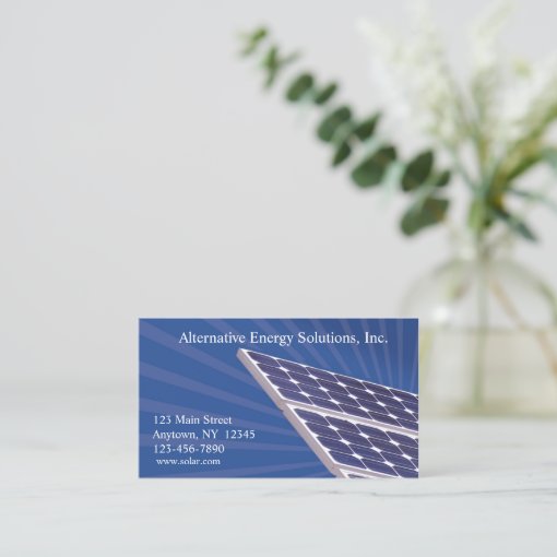 Solar Panels Business Card | Zazzle