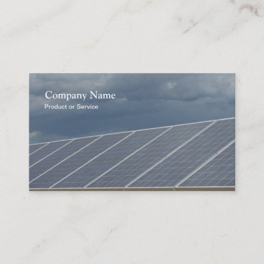Solar panels business card | Zazzle.com
